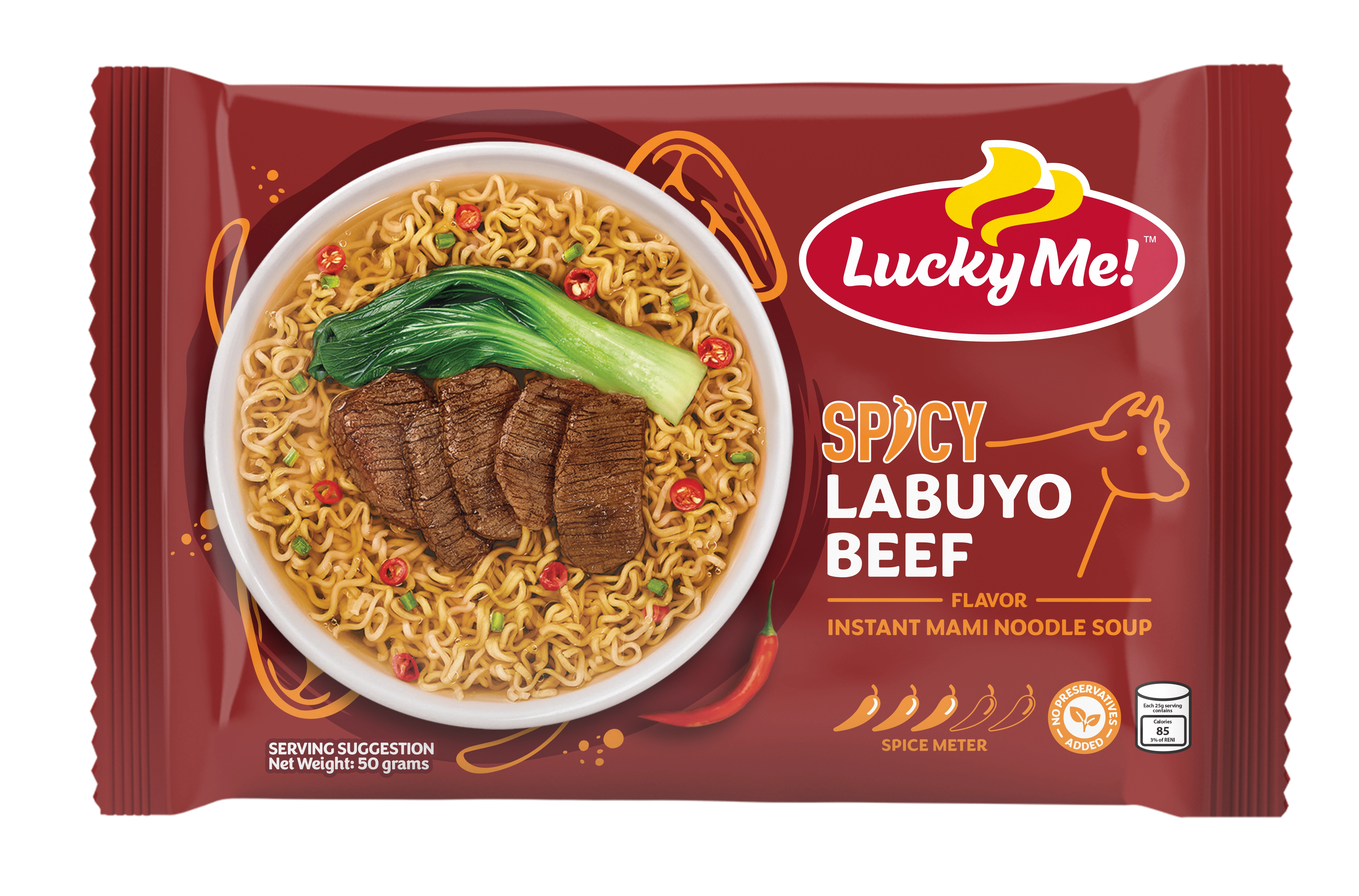 Lucky Me! Instant Mami Spicy Labuyo Beef